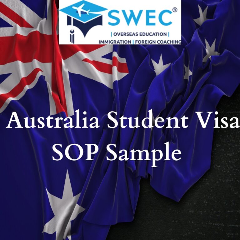 Best SOP Sample for Australia Student Visa-Format, Tips & PDF